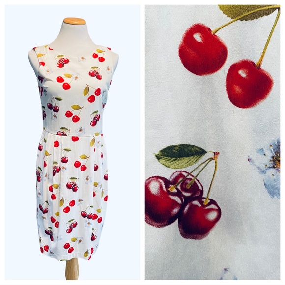 .Jet | Dresses | Nwt Jet Cherry Print Sheath Dress | Poshmark